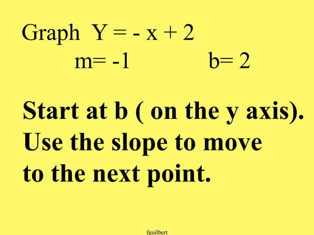 Graphing Linear Equations Using Slope-Intercept.ppt