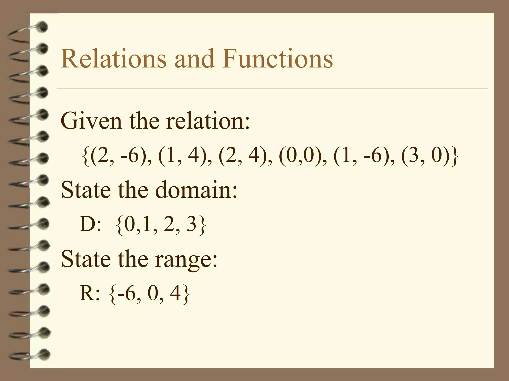 Graphing linear relations and functions | PPT