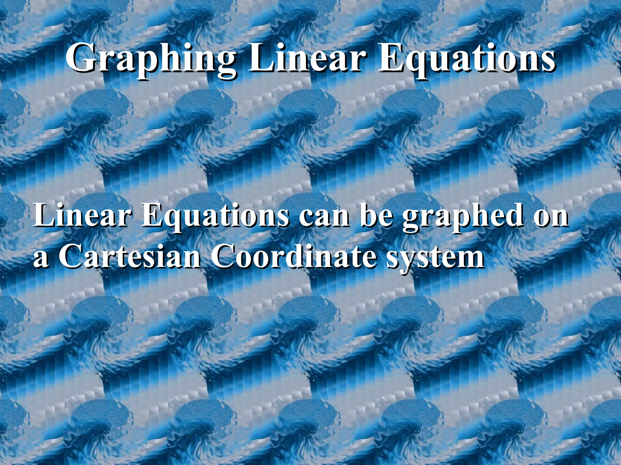 Graphing lines | PPT