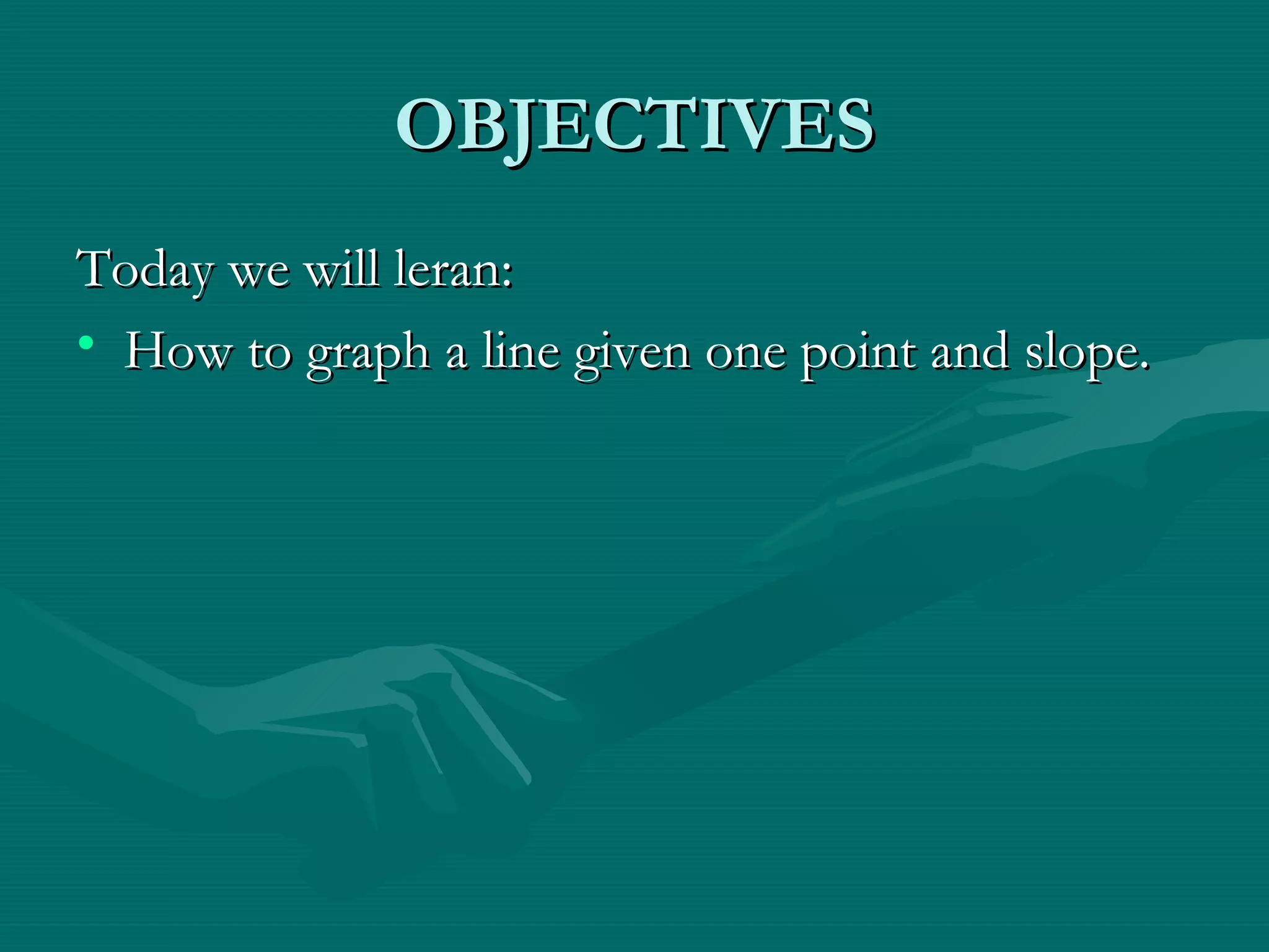 Graphing lines pp | PPT