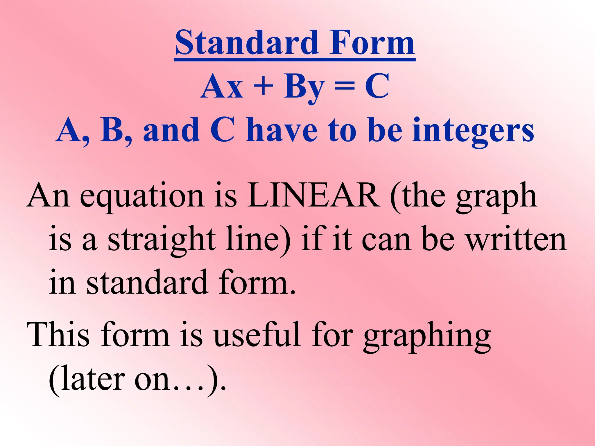 Graphinnng Linear Functions presentation | PPT