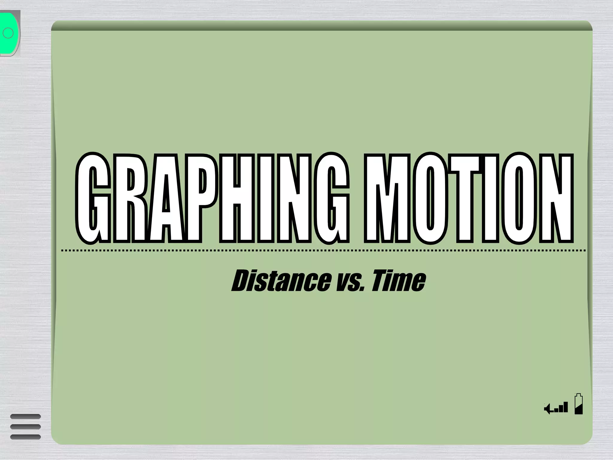 Graphing motion | PPT