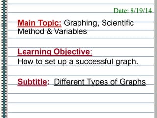 Graphing notes & practice problems | PPT