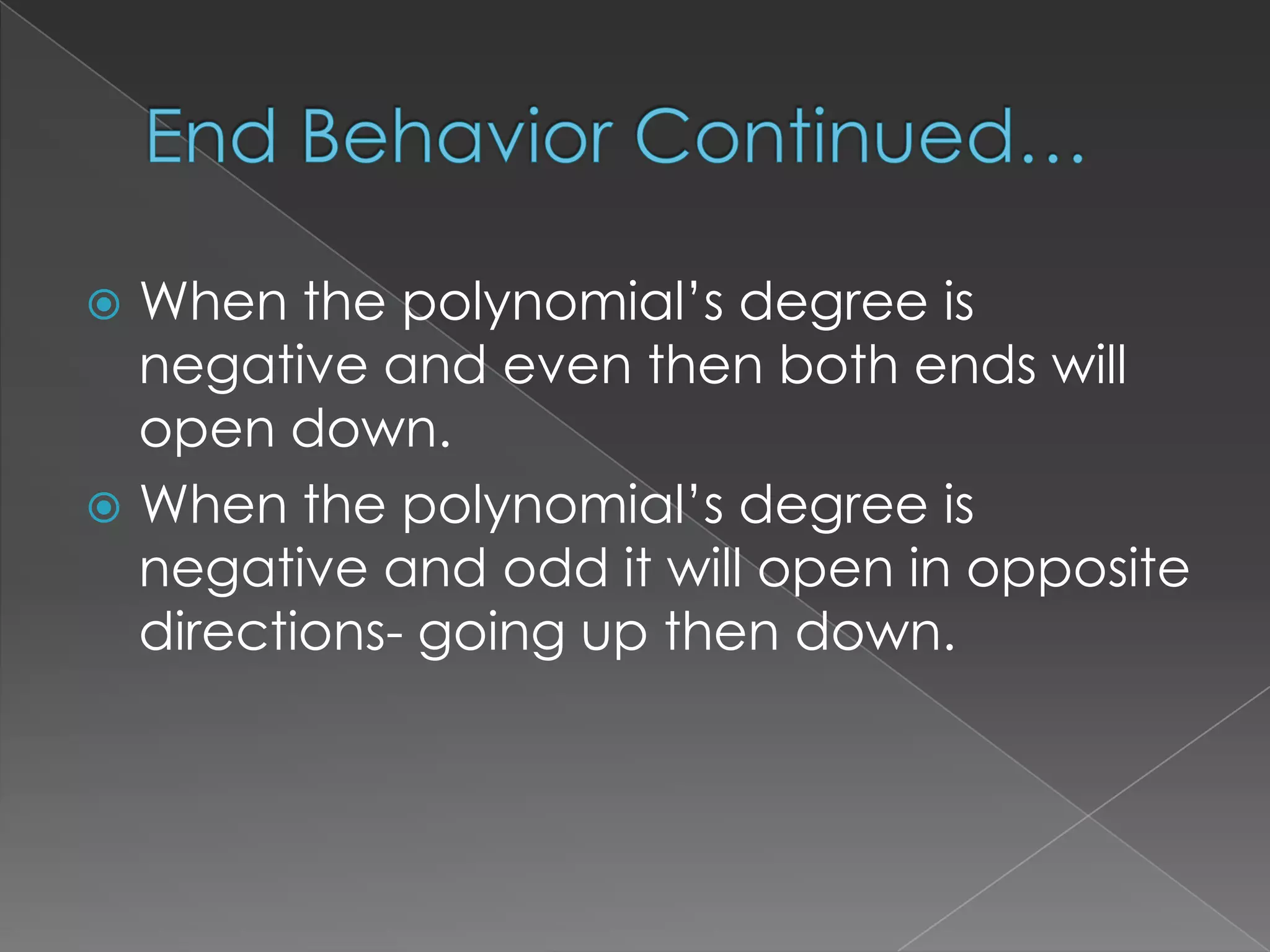 Graphing polynomial functions | PPT