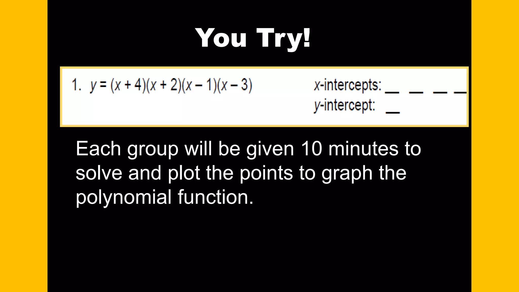 Graphing polynomial functions (Grade 10) | PPT Graphing polynomial functions (Grade 10) | PPT