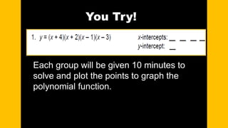 Graphing polynomial functions (Grade 10) | PPTX | Computing ...