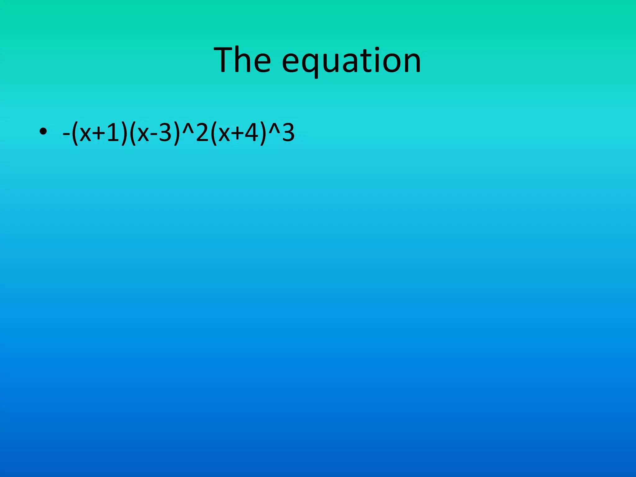 Graphing polynomials | PPT
