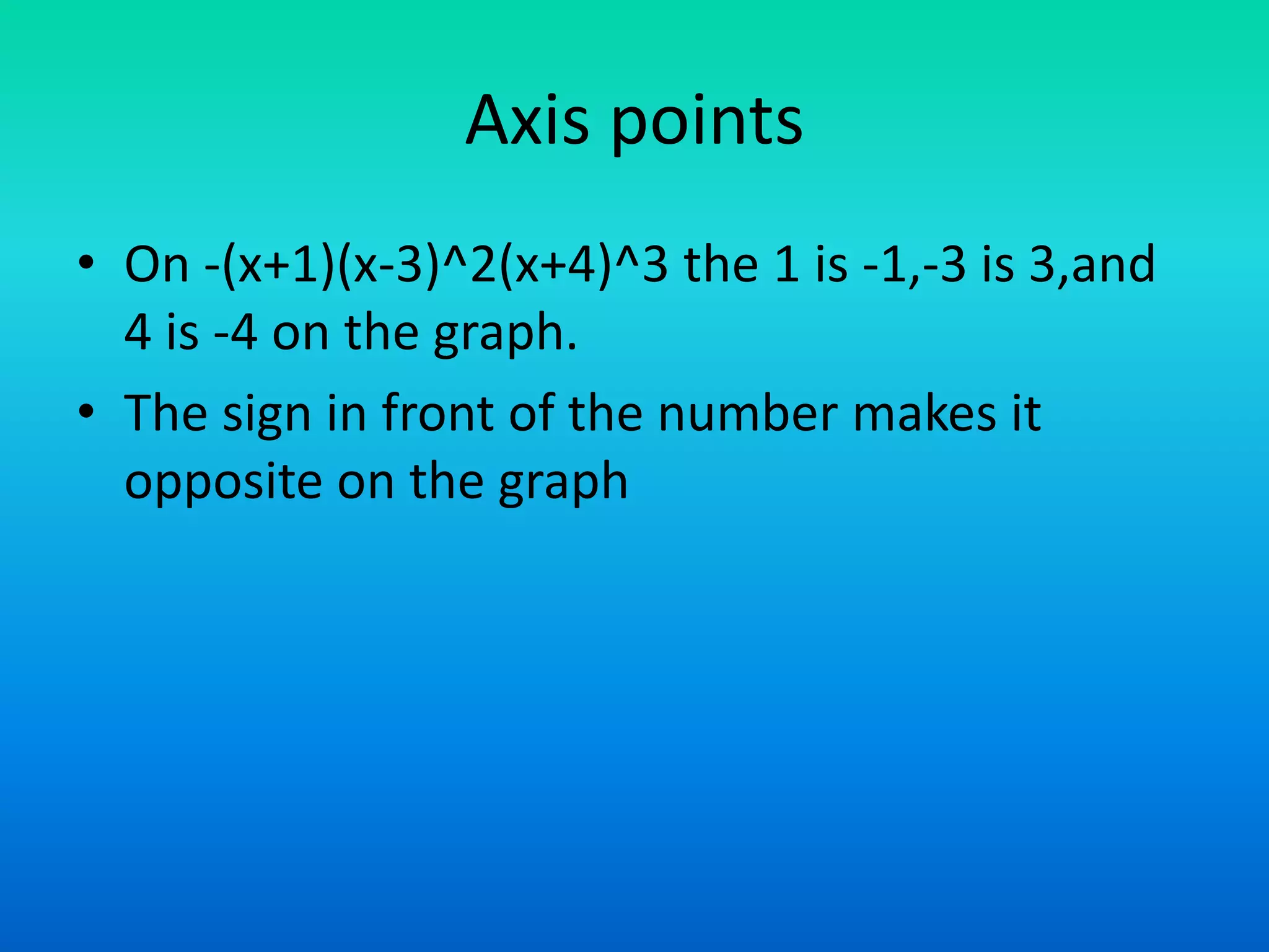 Graphing polynomials | PPT