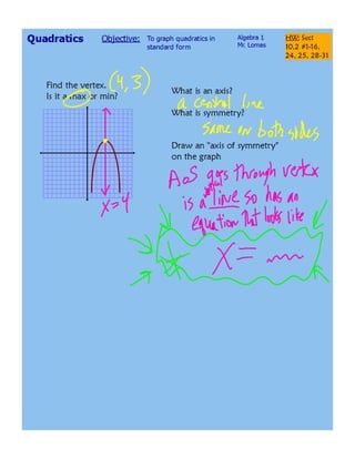 Graphing quadratic functions | PDF | Maps & Navigation