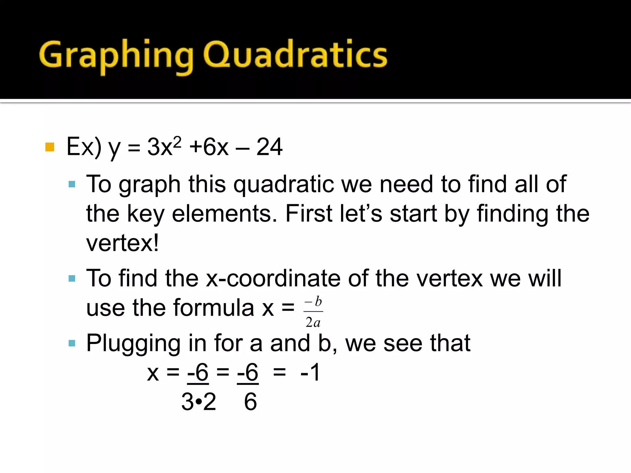 Graphing Quadratic Equations | PPTX | Physics | Science