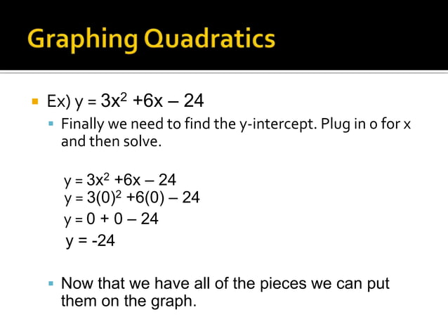 Graphing Quadratic Equations | PPTX | Physics | Science