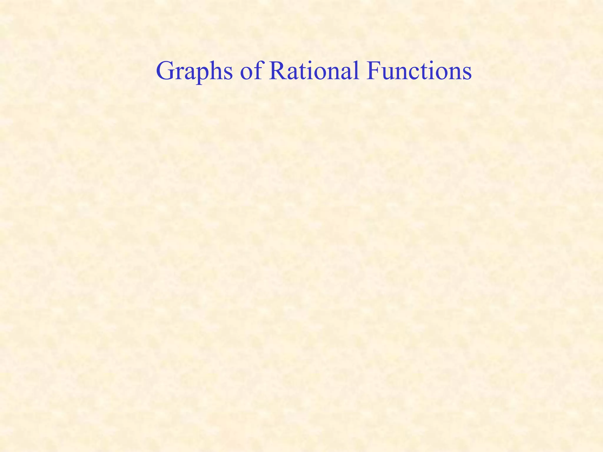 Graphing rational functions | PPT
