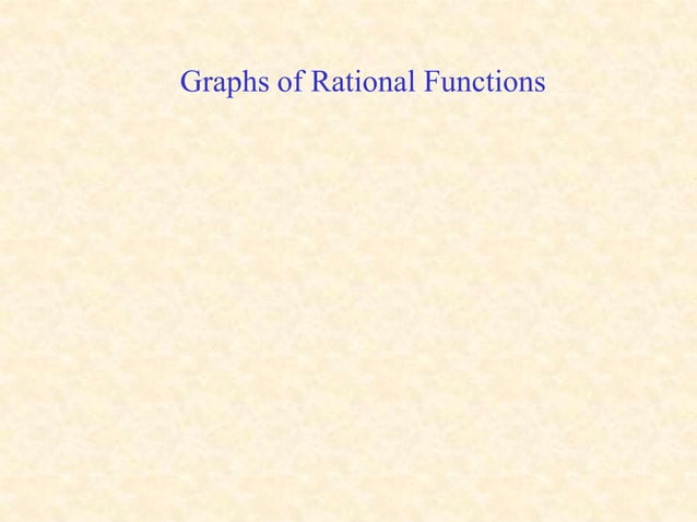 Graphing rational functions | PPT | Physics | Science