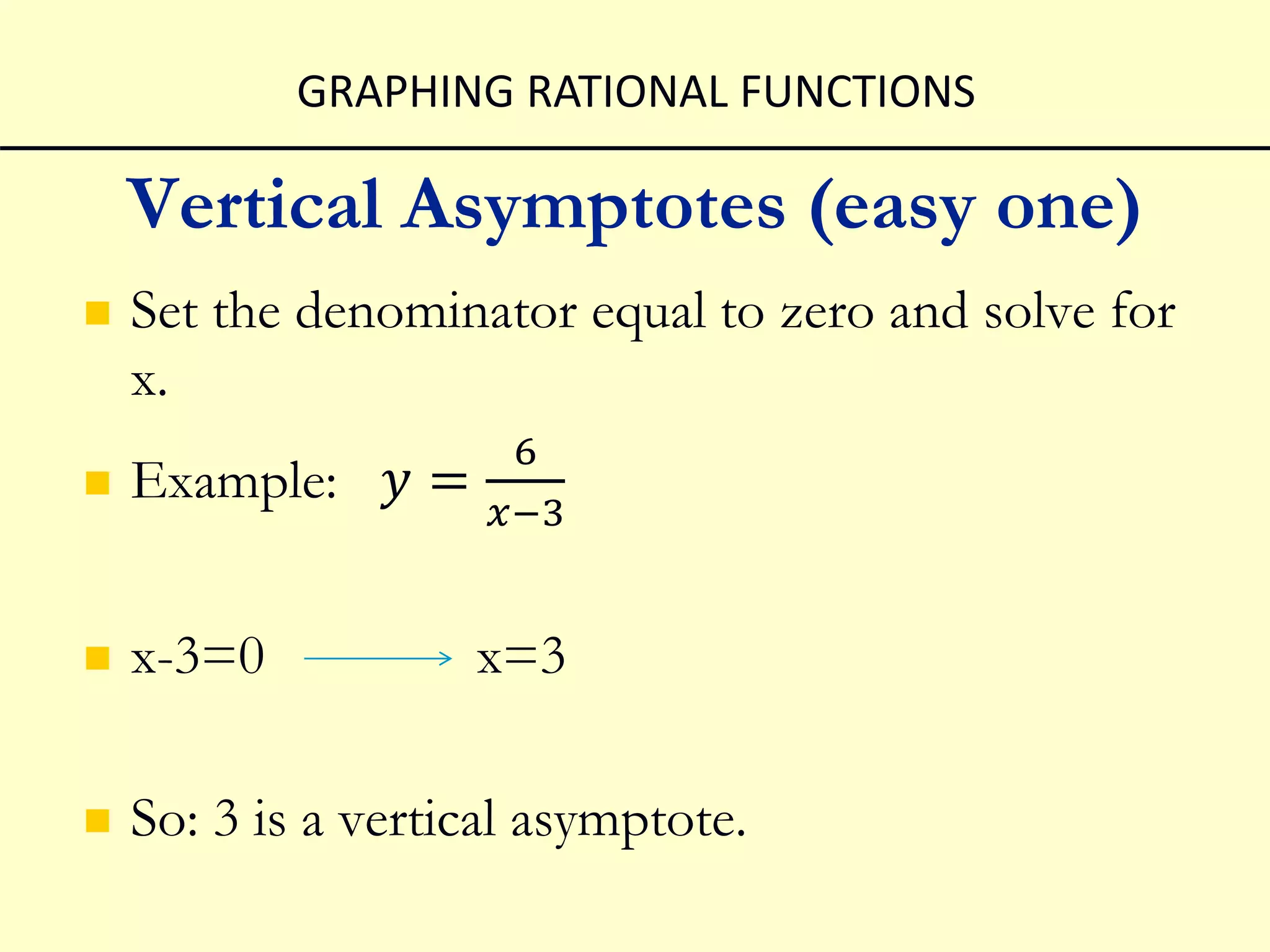 Graphing Rational Functions Pptx