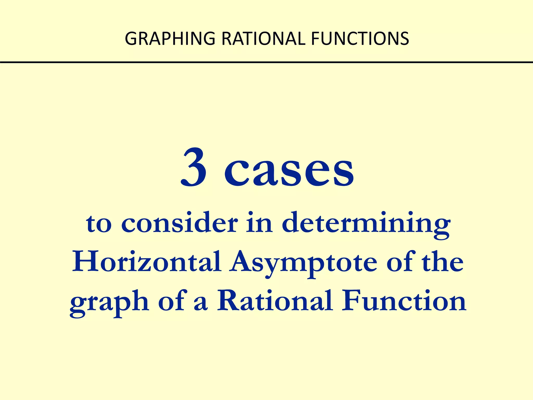 Graphing Rational Functions Pptx