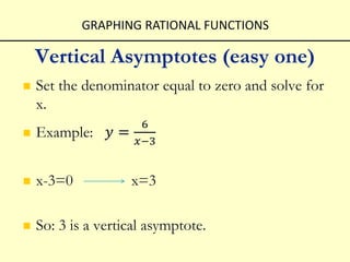 Graphing rational functions | PPTX