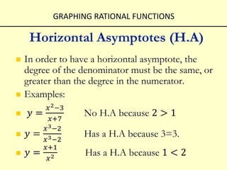 Graphing rational functions | PPTX