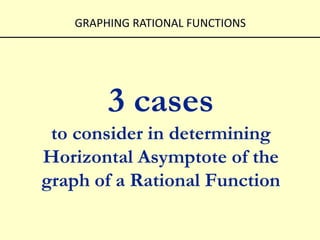Graphing rational functions | PPTX