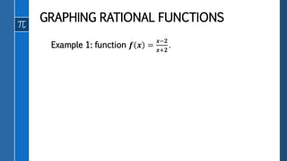 Graphing rational functions | PPTX