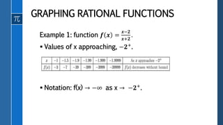 Graphing rational functions | PPTX