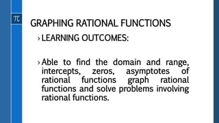 Graphing rational functions | PPT