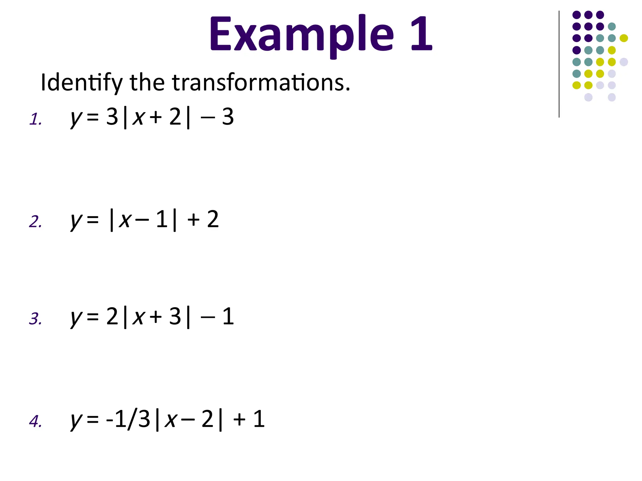 Graphing & Transforming AbsValue Slides (properties & transformations).pptx