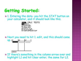 Graphing with a calculator! | PPT