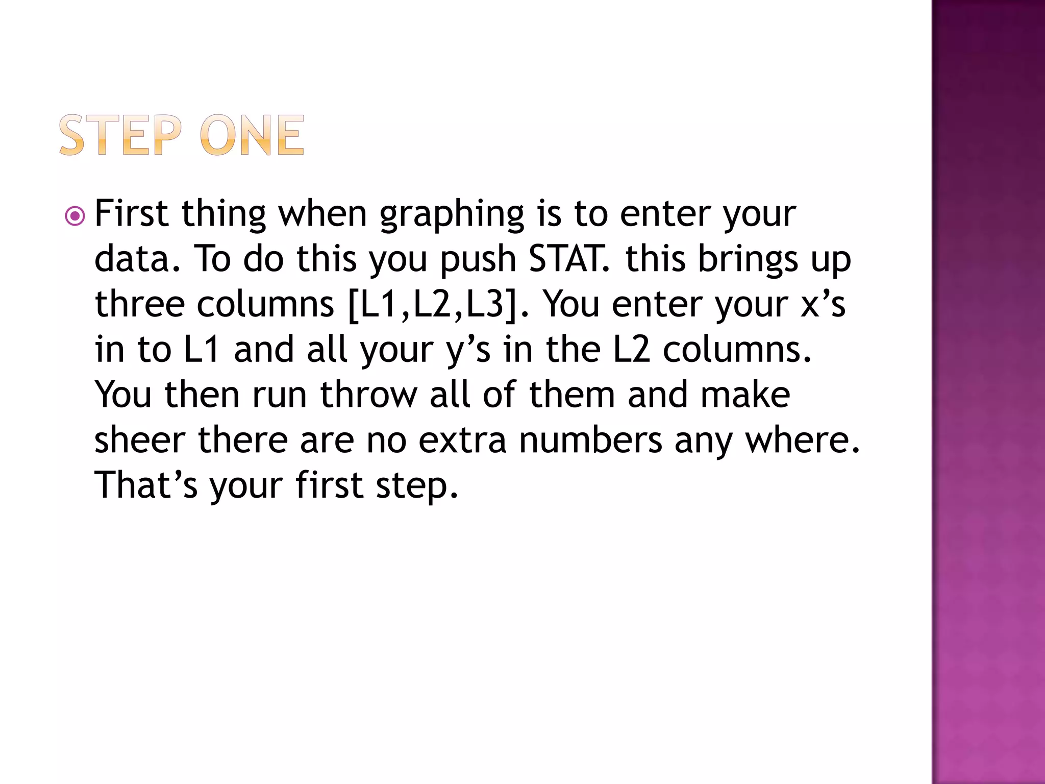 Graphing with calculator | PPTX