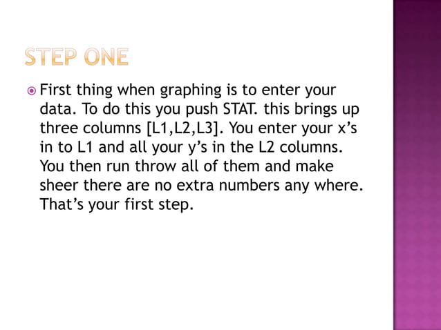 Graphing with calculator | PPTX