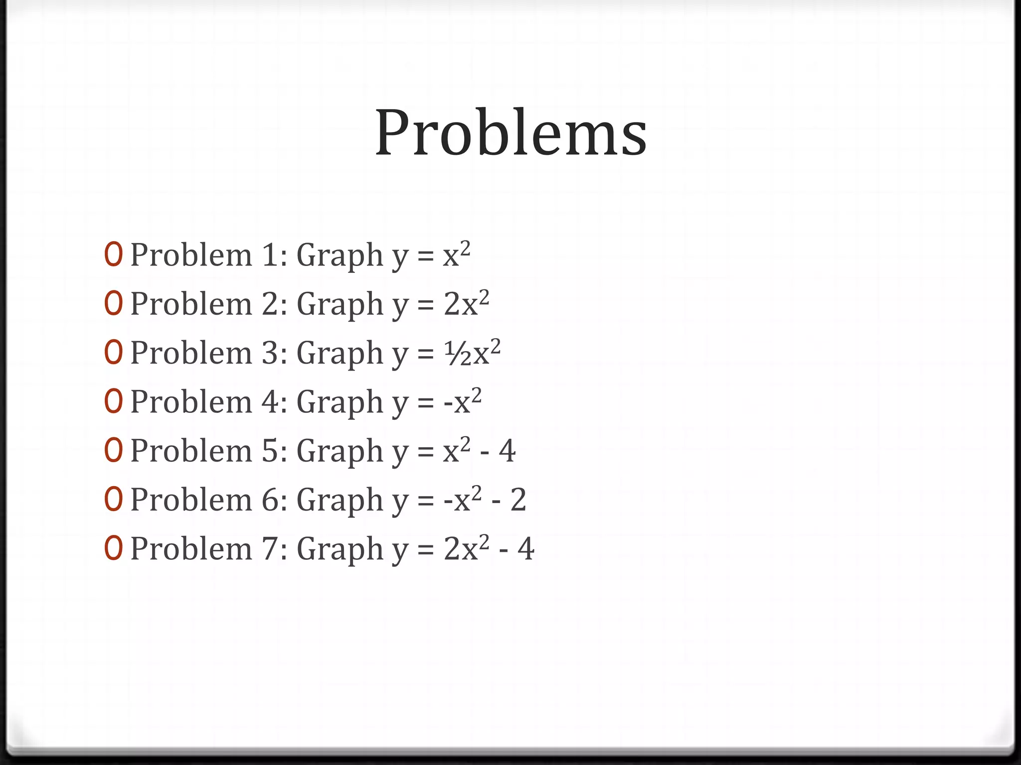 Graphing y = ax^2 + c | PPTX | Physics | Science