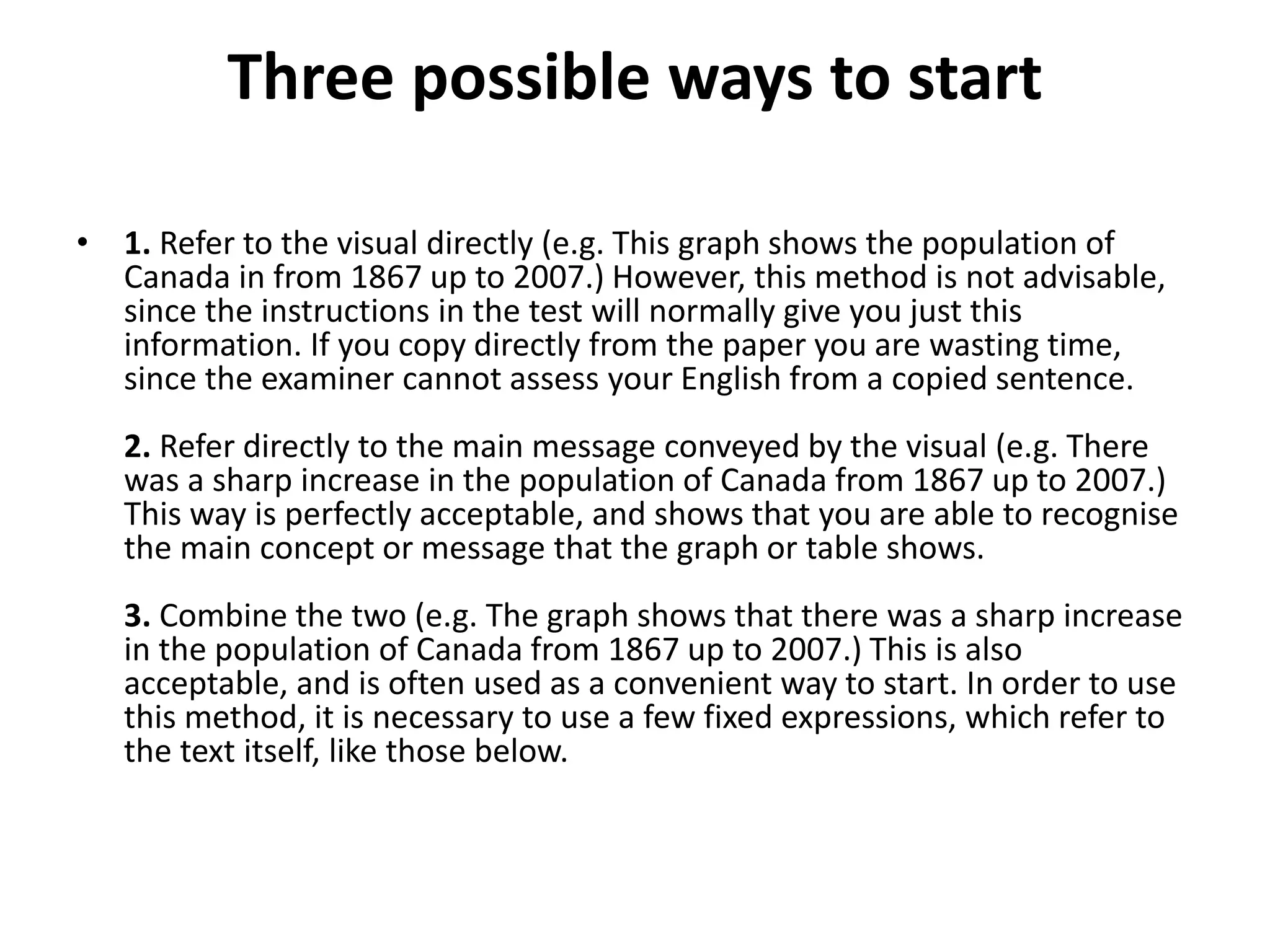 Analytical Writing - Bar graph | PPTX