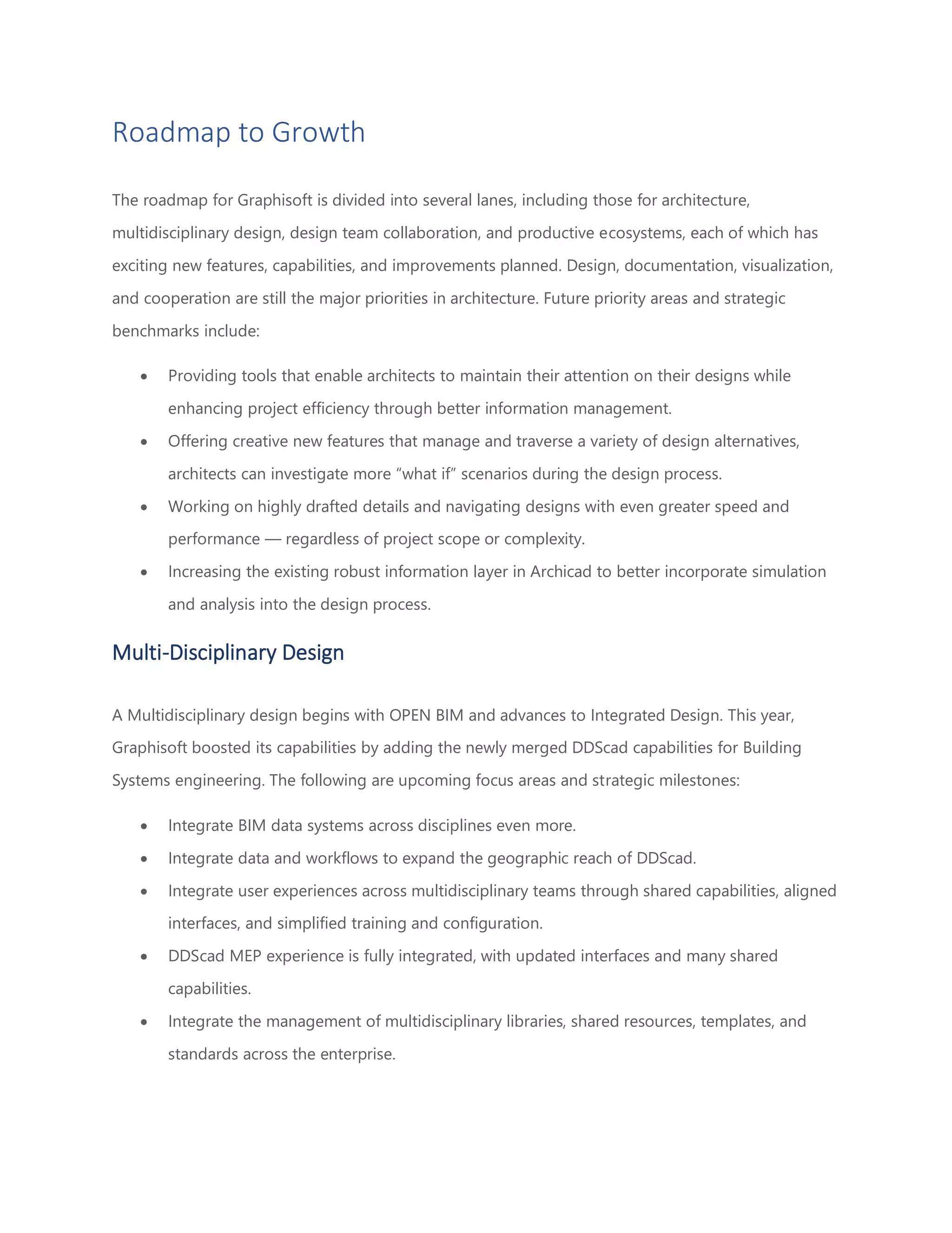 Graphisoft Establishes a Strategic Multilane Road Map to Enhance ...