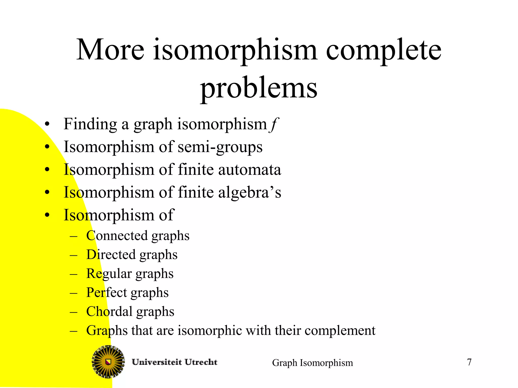 Graph isomorphism | PPT