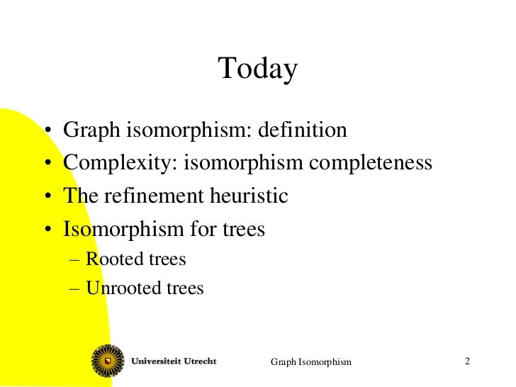 Graph isomorphism