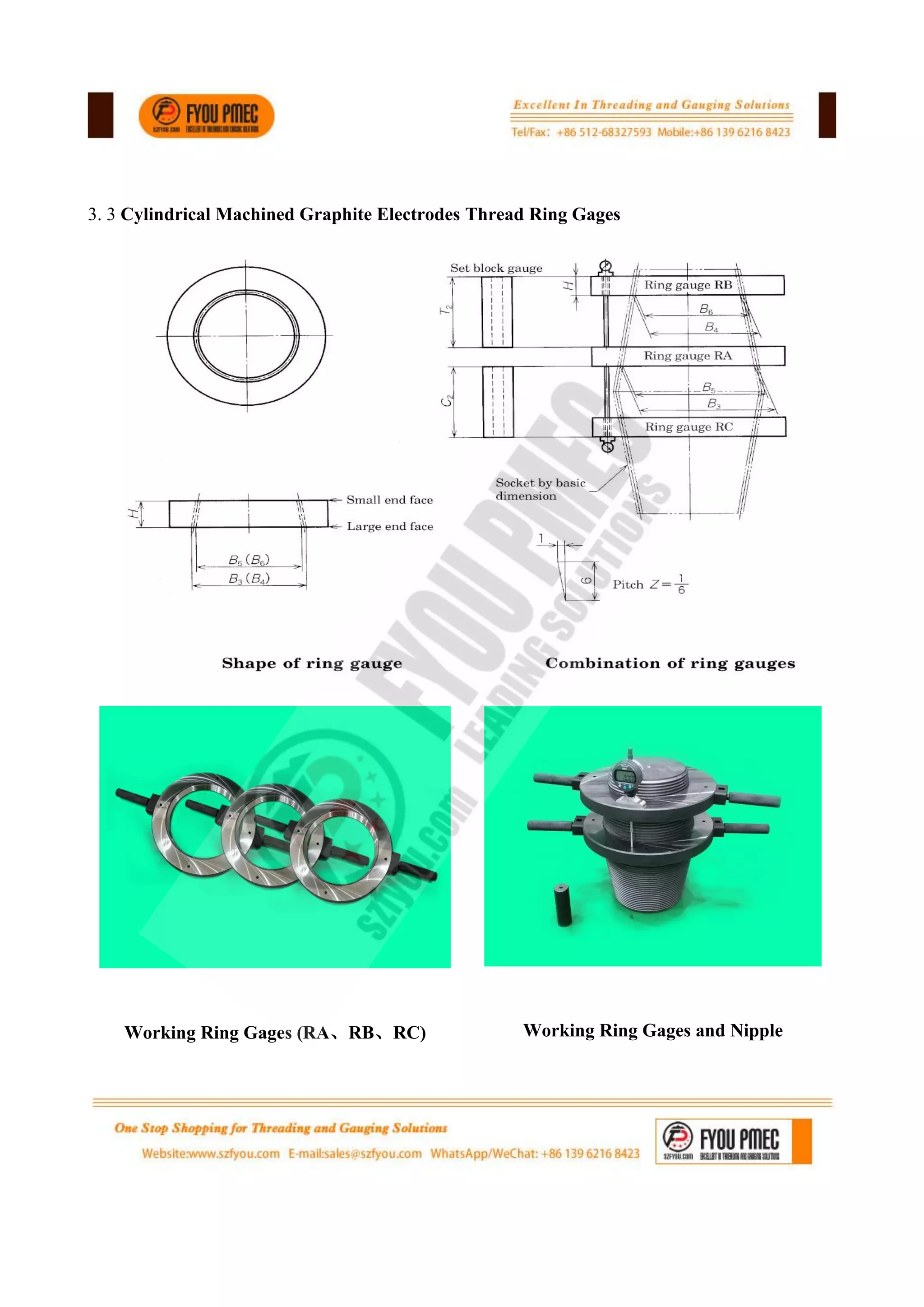 Graphite electrodes thread gage catalog 2020 | PDF