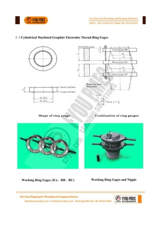 Graphite electrodes thread gage catalog 2020 | PDF