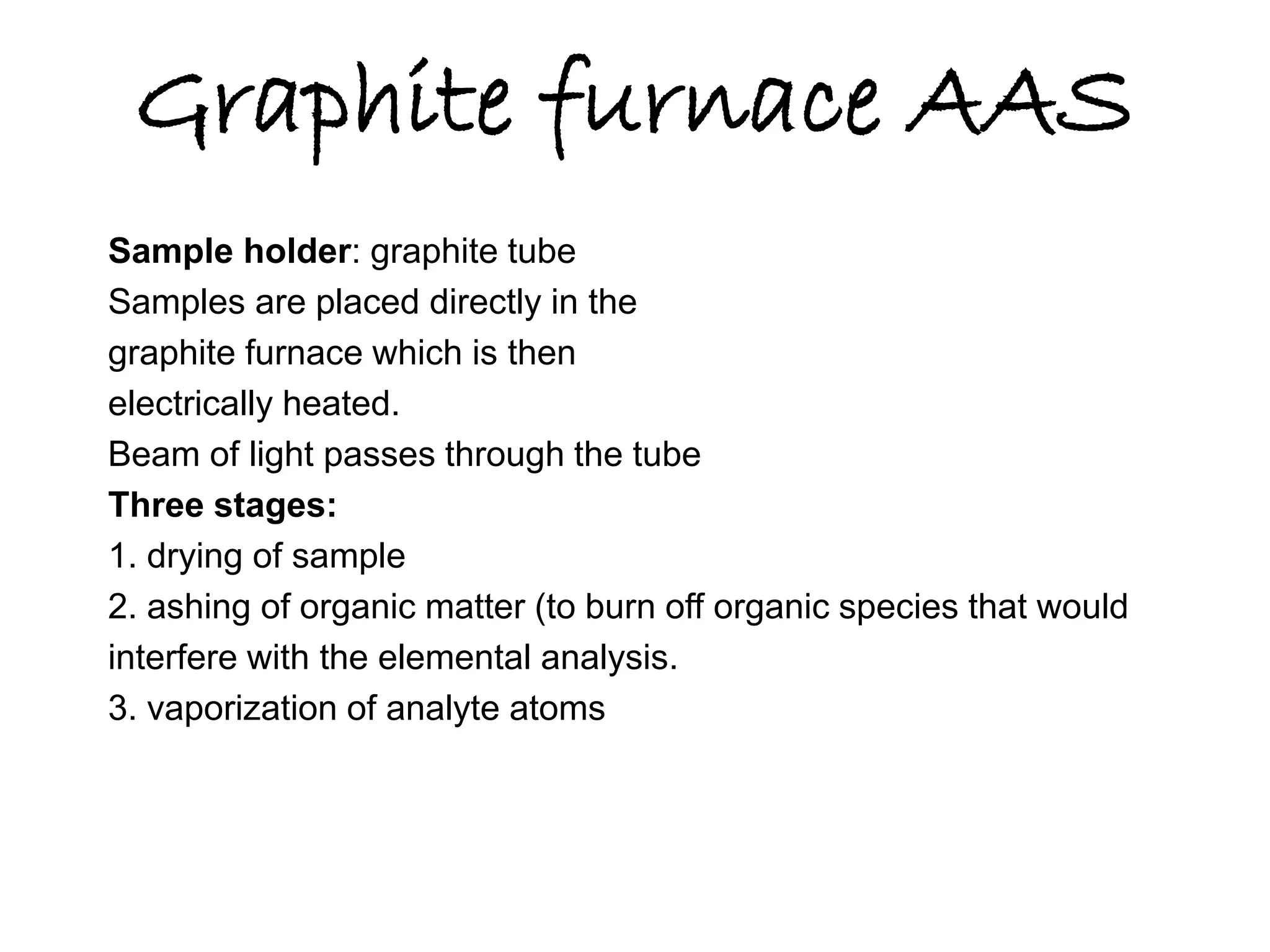 Graphite furnace atomic absorption spectroscopy | PPTX