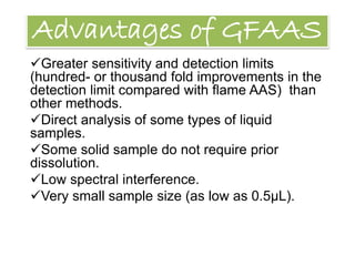 Graphite furnace atomic absorption spectroscopy | PPTX
