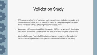 CFD Approach of Mixed Flow Submersible Pump | PPTX