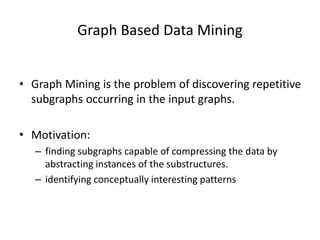 Graph mining ppt | PPTX