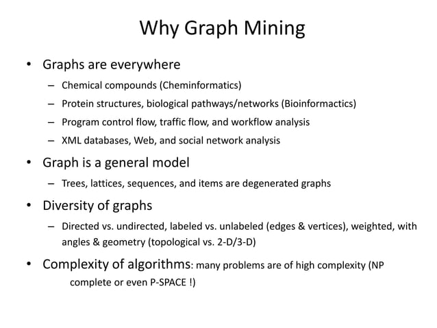 Graph mining ppt | PPTX