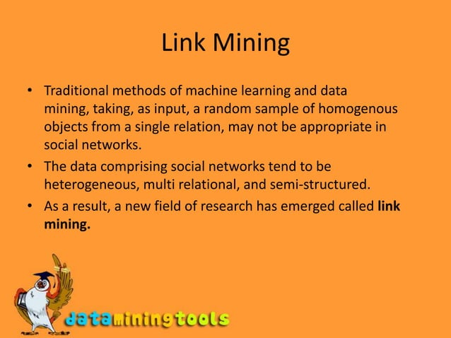 Data Mining: Graph mining and social network analysis | PPTX