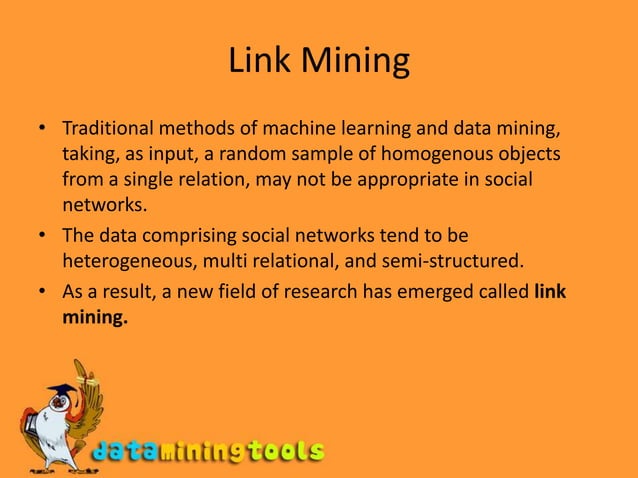 Data Mining Graph Mining And Social Network Analysis Ppt