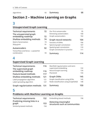 Graph machine learning table of content | PDF