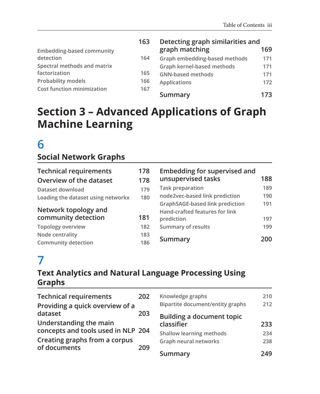 Graph machine learning table of content | PDF