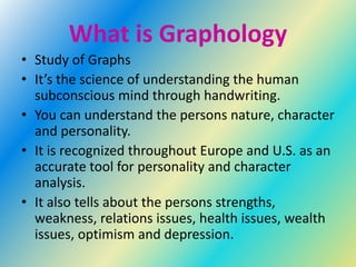 Know Your Hidden Potential Through Graphology BY Ms. Pushpalata Gadde | PPT