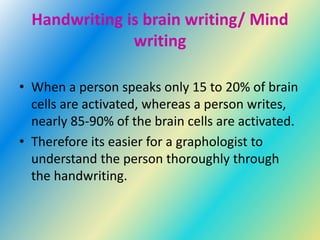 Know Your Hidden Potential Through Graphology BY Ms. Pushpalata Gadde | PPT