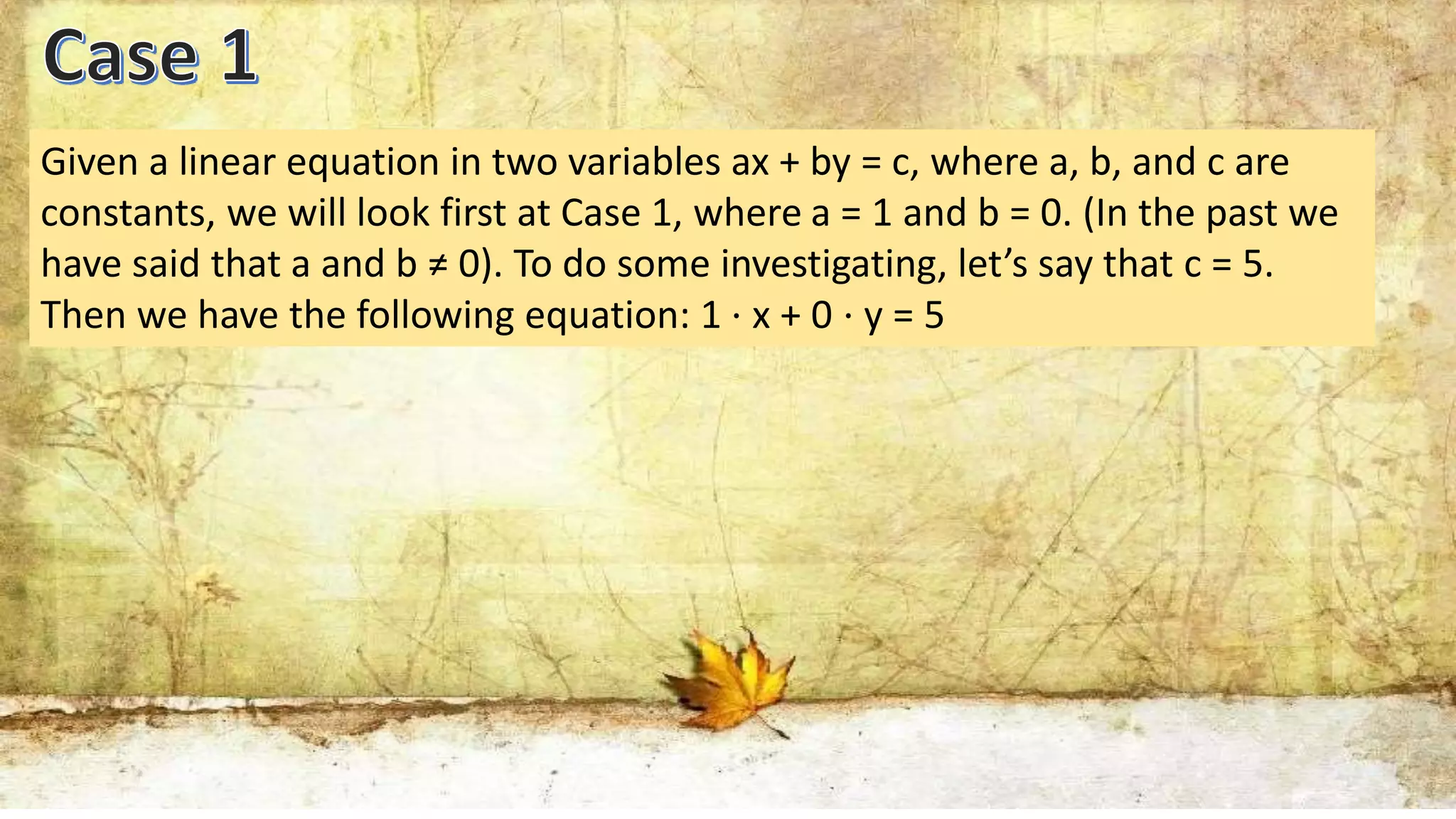 Graph of a linear equation vertical lines | PPTX
