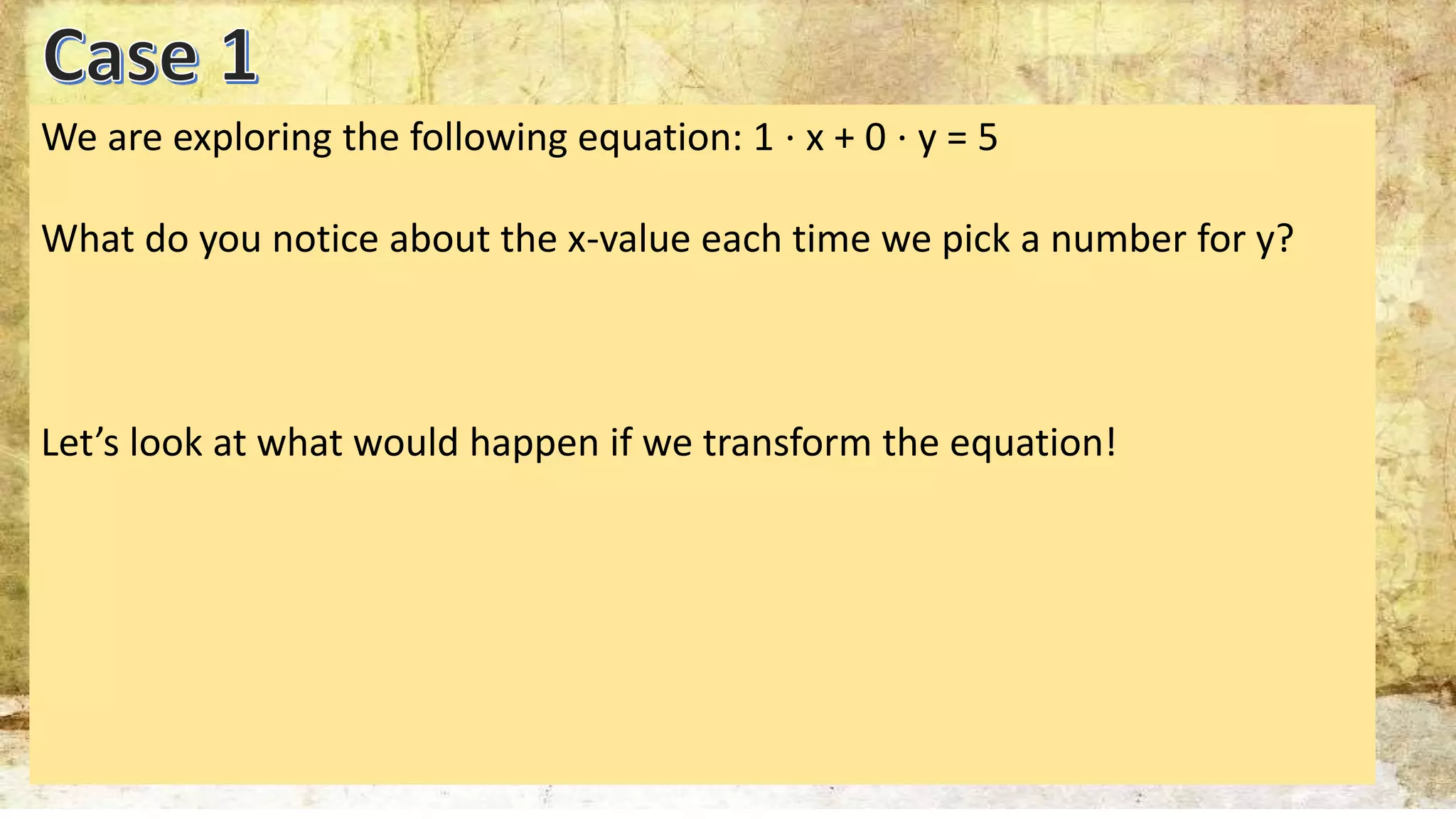 Graph of a linear equation vertical lines | PPTX