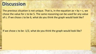 Graph of a linear equation vertical lines | PPTX